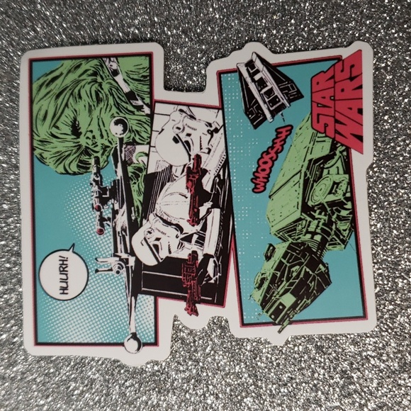 Star Wars | Design | Star Wars Waterproof Sticker Comic Book Style ...